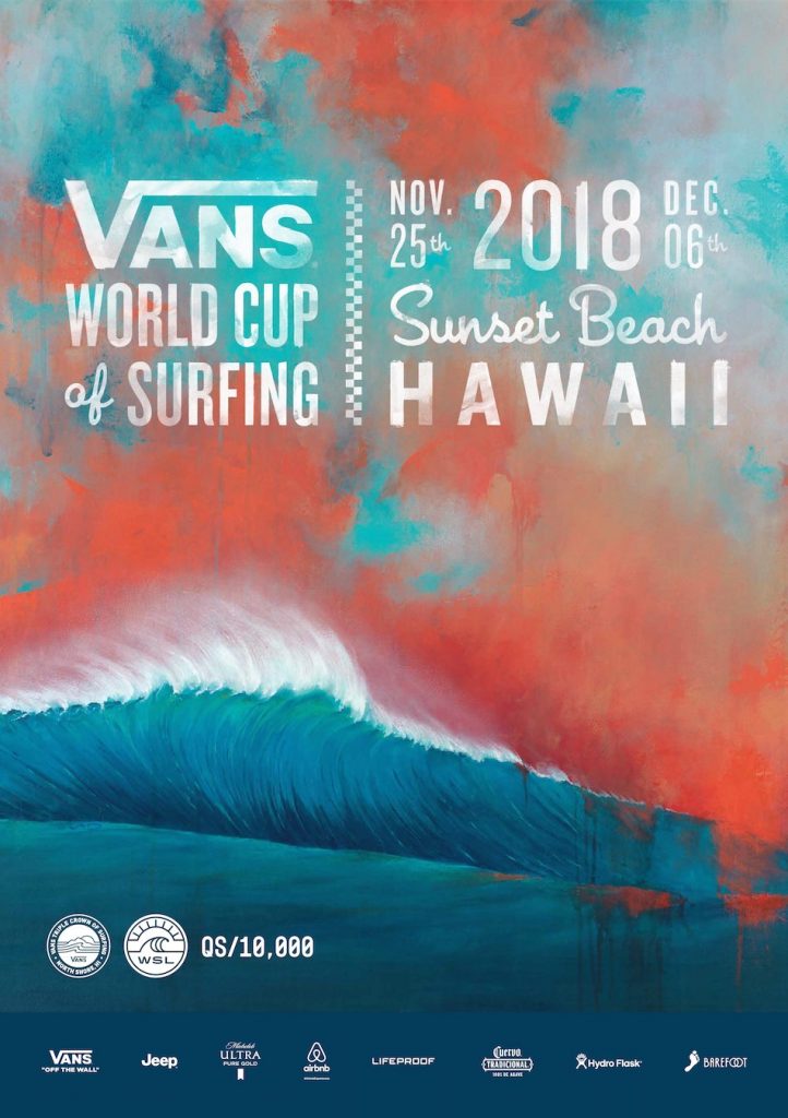 Surf art in surfing event posters | Club of the Waves