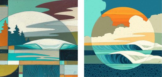 Abstract surf art | Club of the Waves