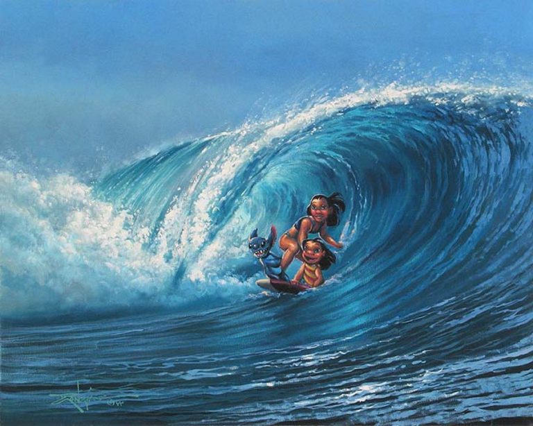 Disney surf art | Club of the Waves