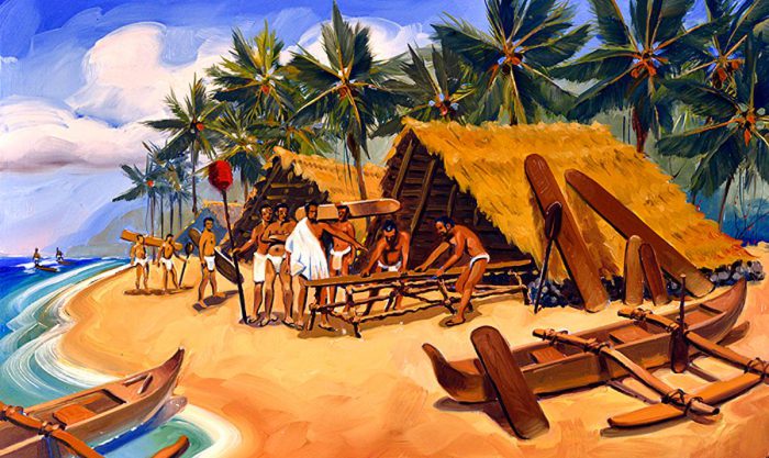 Ancient Hawaiian surfboard building | Club of the Waves