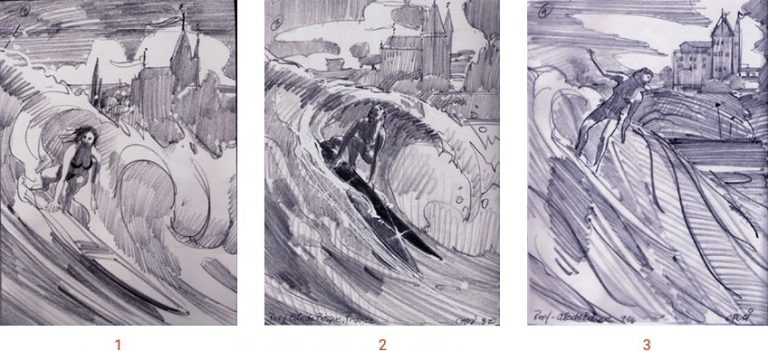 Behind the scenes of a Roxy Jam poster | Club of the Waves