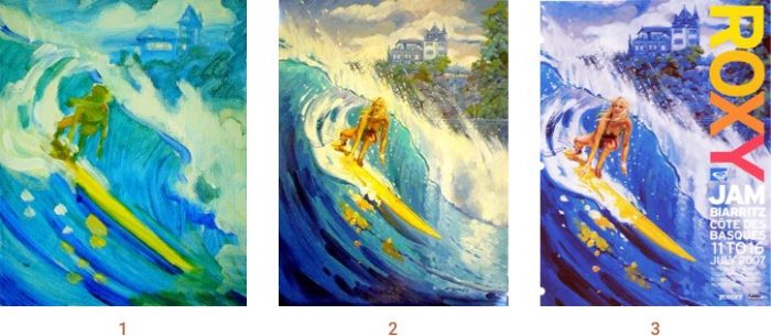 Behind the scenes of a Roxy Jam poster | Club of the Waves